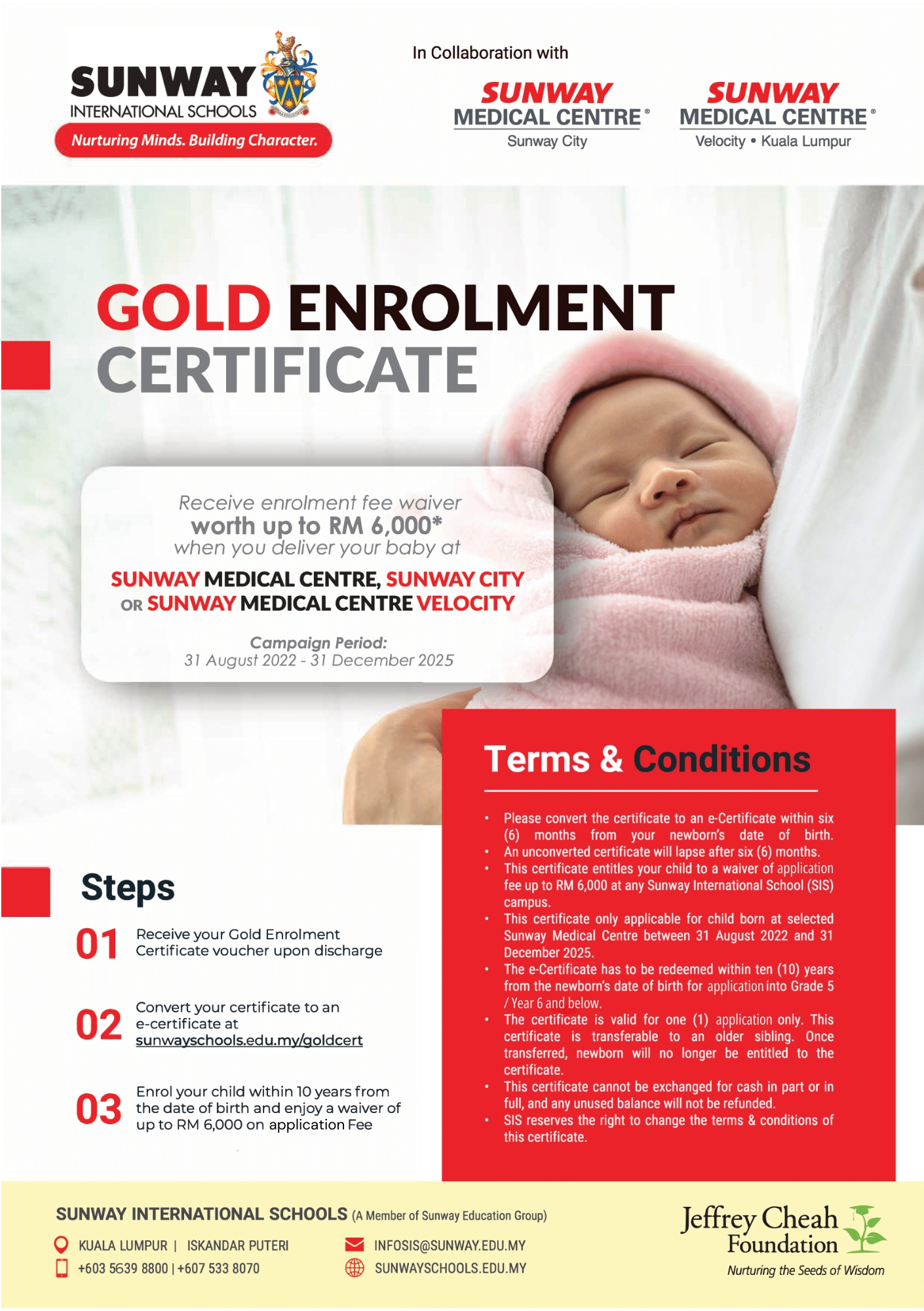 SIS-Sunway Medical Centre Gold Enrolment Certificate | Sunway ...